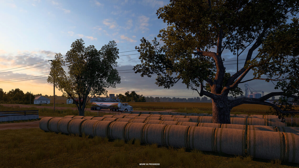 American Truck Simulator Shows the Fields of the Iowa DLC - Simulation ...