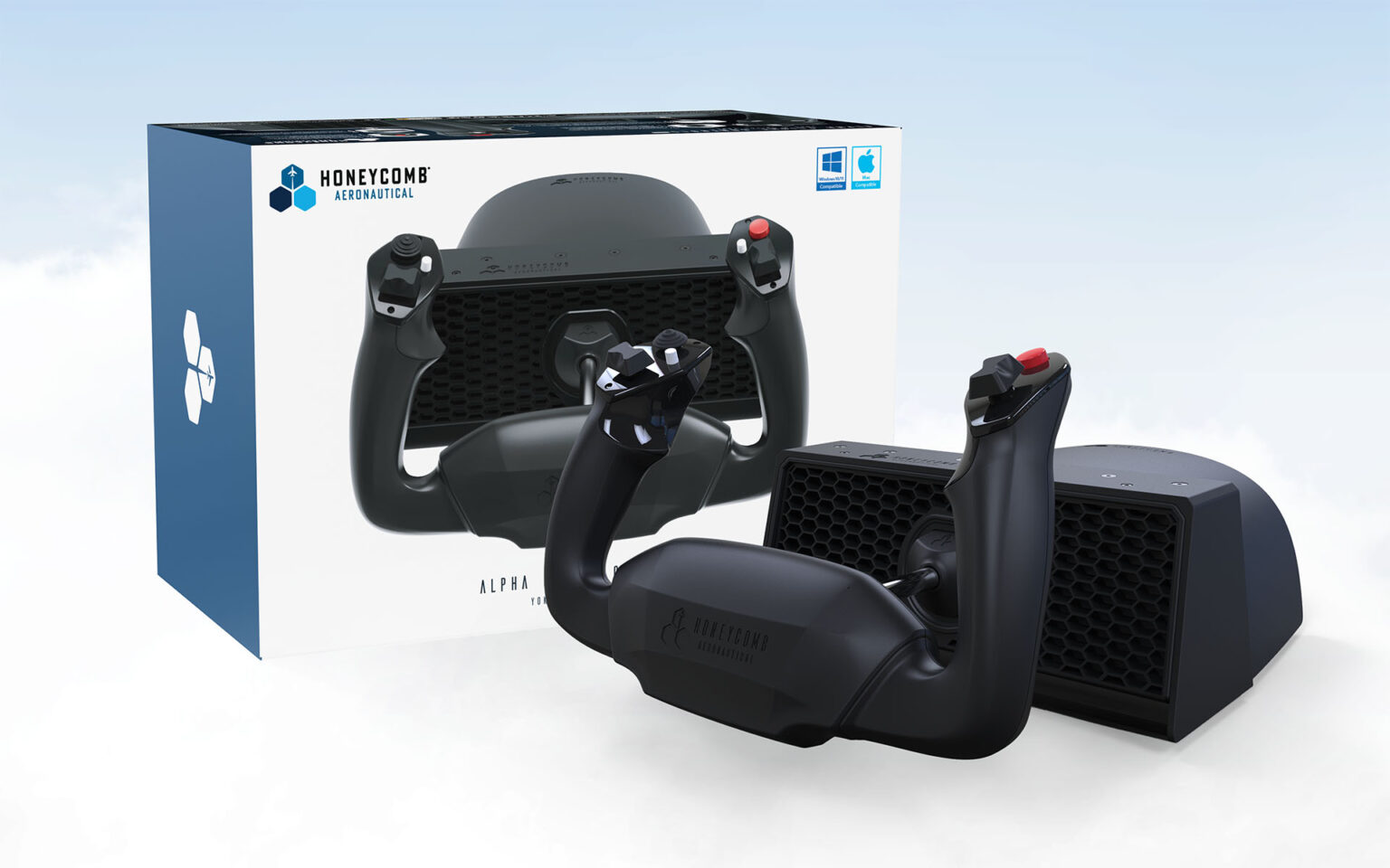 Honeycomb Releases Relatively Affordable Alpha Flight Controls Lite Yoke for Flight Simulators ...